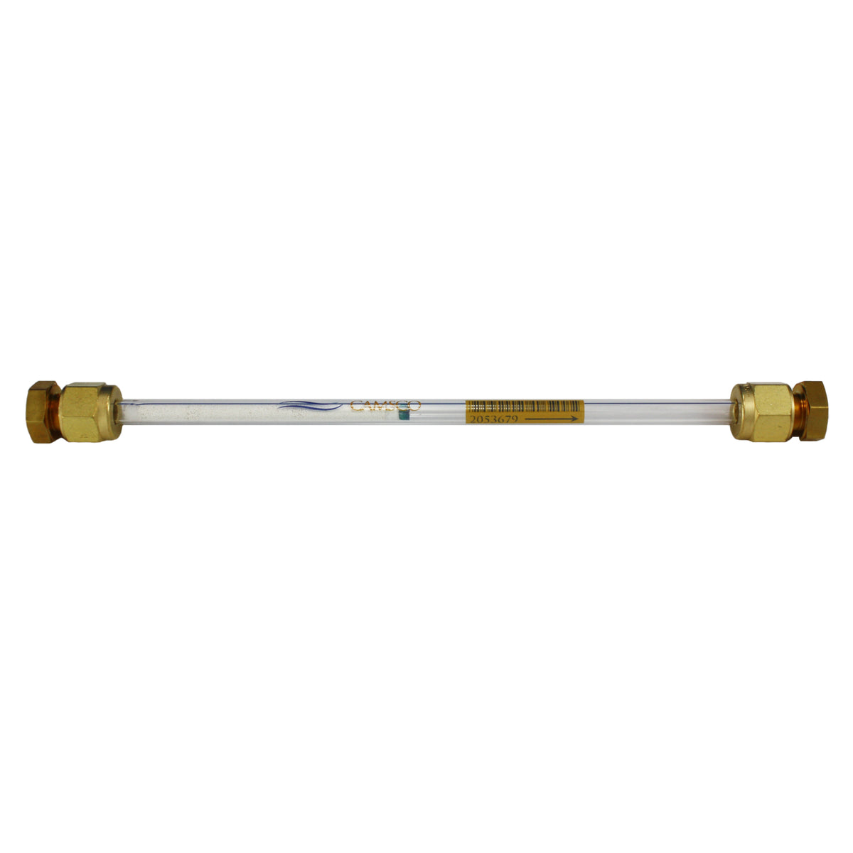 6mm x 7" Glass Tube - Brass Compression Caps – Camsco