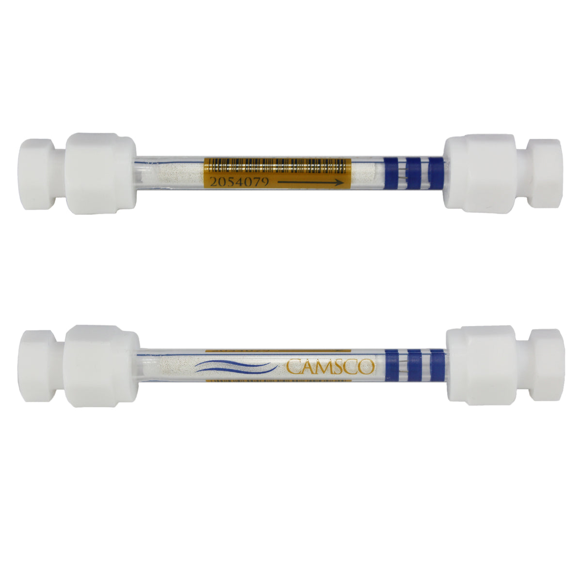 1/4" x 3.5" Glass Tube - PTFE Compression Caps – Camsco